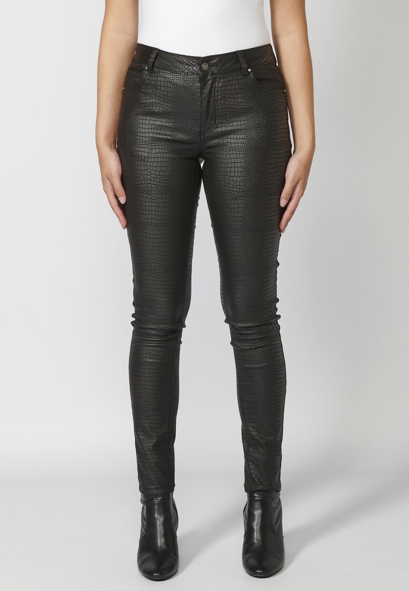 Koroshi SLIM - Pantalones - black/negro - Zalando.es