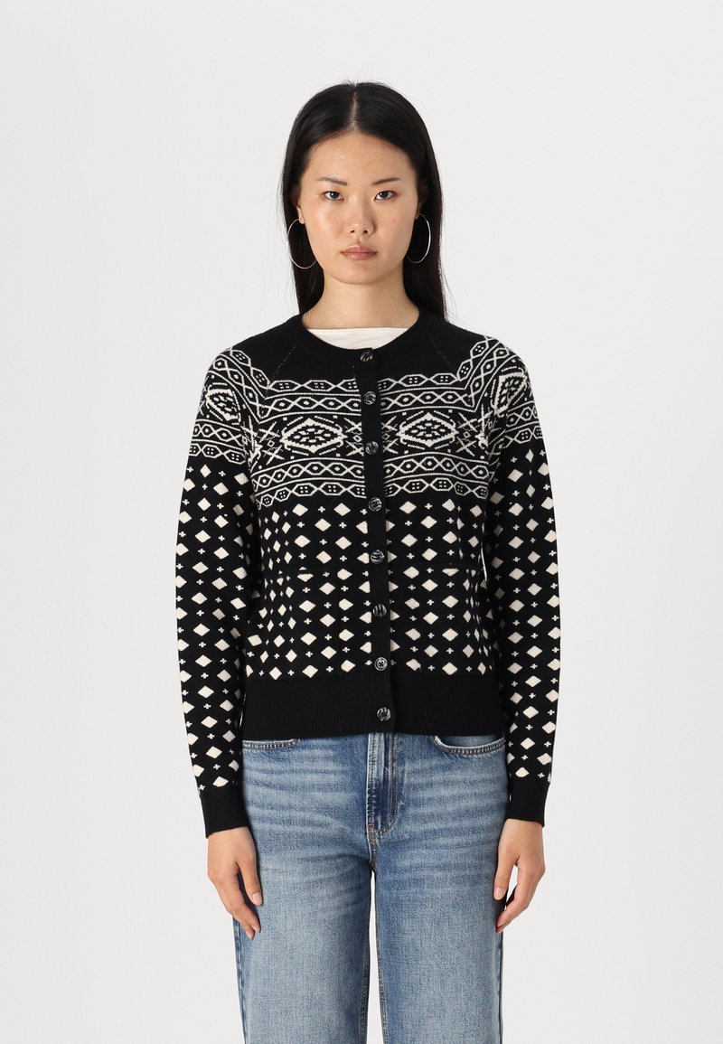 Object OBJREYNARD PATTERN - Cardigan - black/sort - Zalando.dk