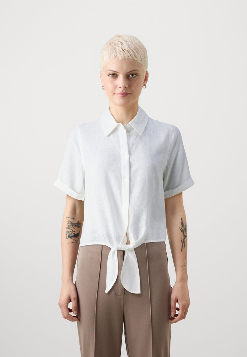 ONLY Petite ONLTOKYO - Button-down blouse - bright white/white - Zalando.ie