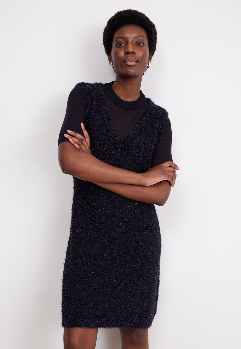 Marc Cain Strickkleid - midnight blue/dunkelblau - Zalando.ch