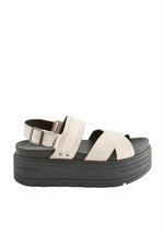 Next CHUNKY REGULAR WIDE FIT - Keilsandalette - bone/beige - Zalando.ch