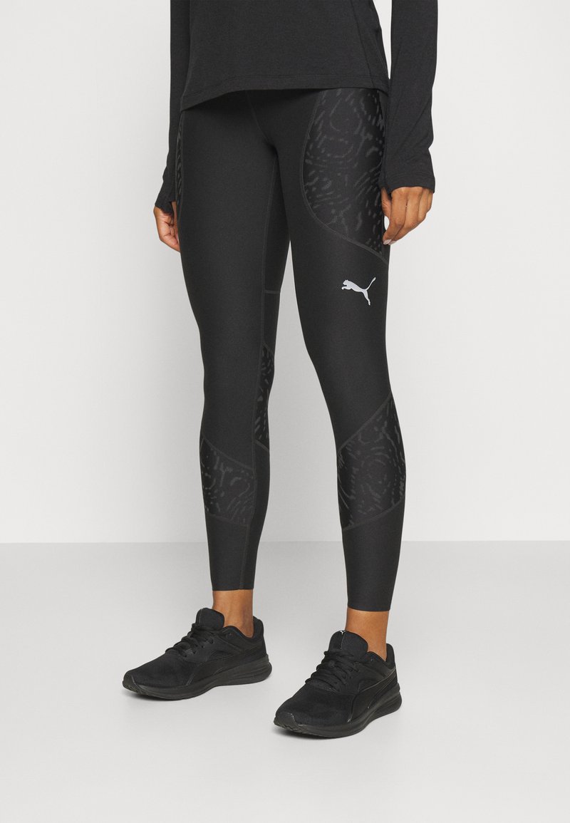 Puma RUN BRUSHED ULTRAFORM - Retuusid - black/must - Zalando.ee