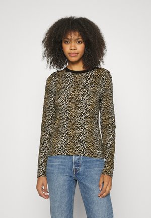 Levi's® Plus BABY TEE - Topper langermet - ecru/black/hvit - Zalando.no