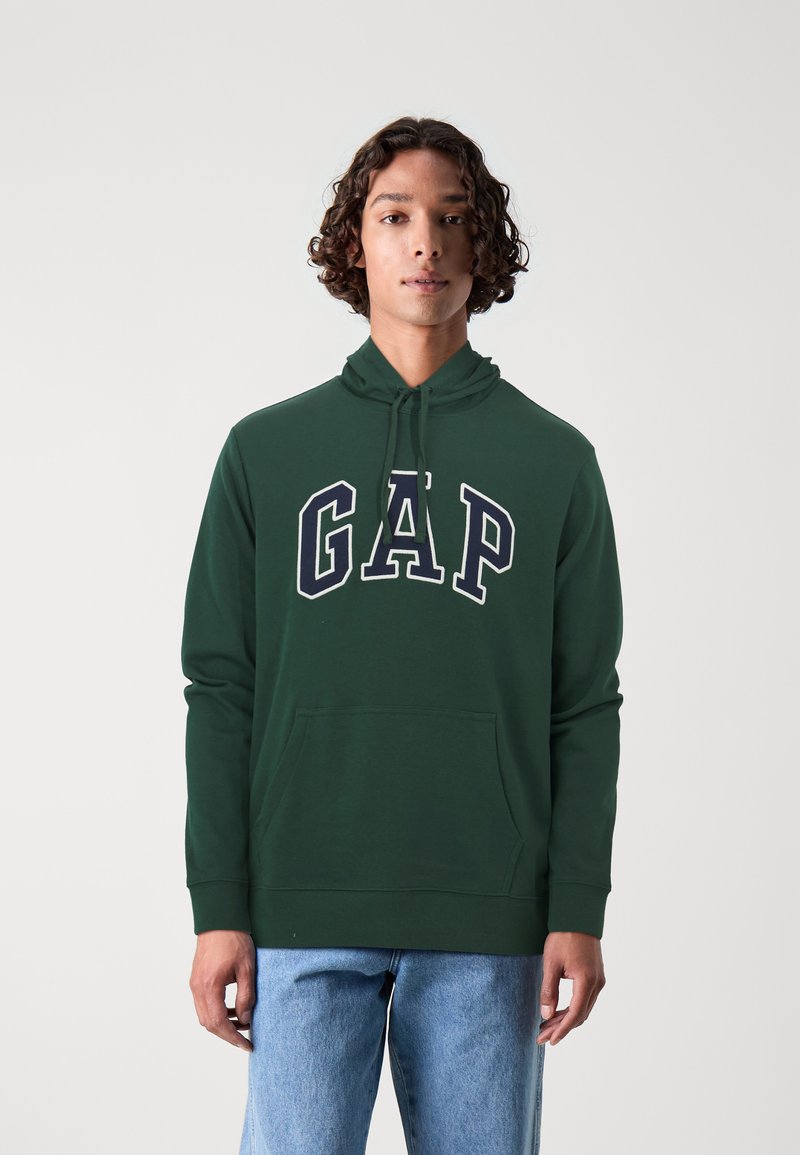 GAP HERITAGE LOGO - Felpa con cappuccio - essex green/verde scuro ...