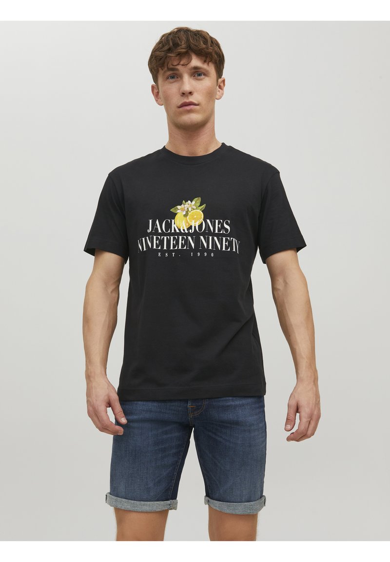 Jack & Jones FLORES - Camiseta estampada - schwarz/negro - Zalando.es