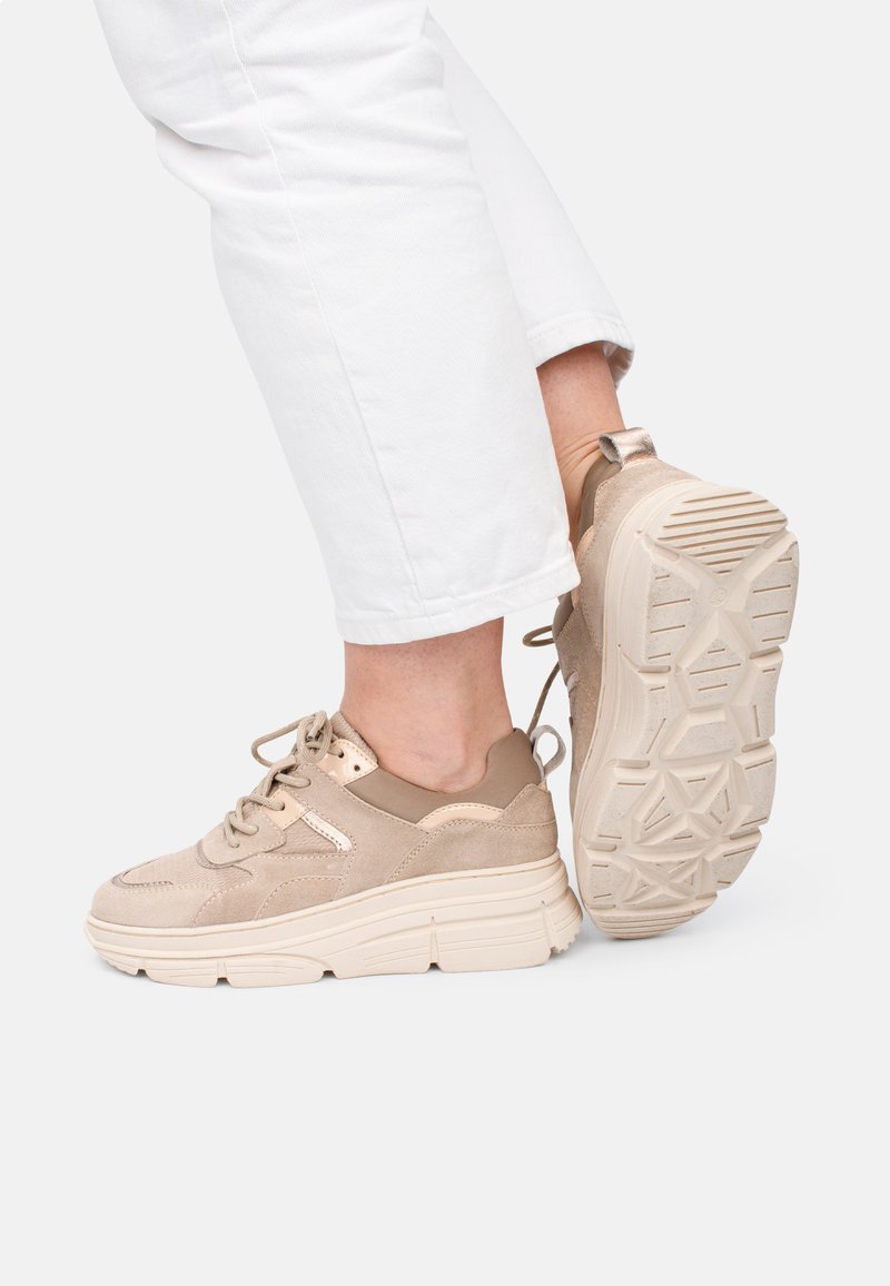 PS POELMAN JARA - Sneaker low - beige with combination/beige - Zalando.de