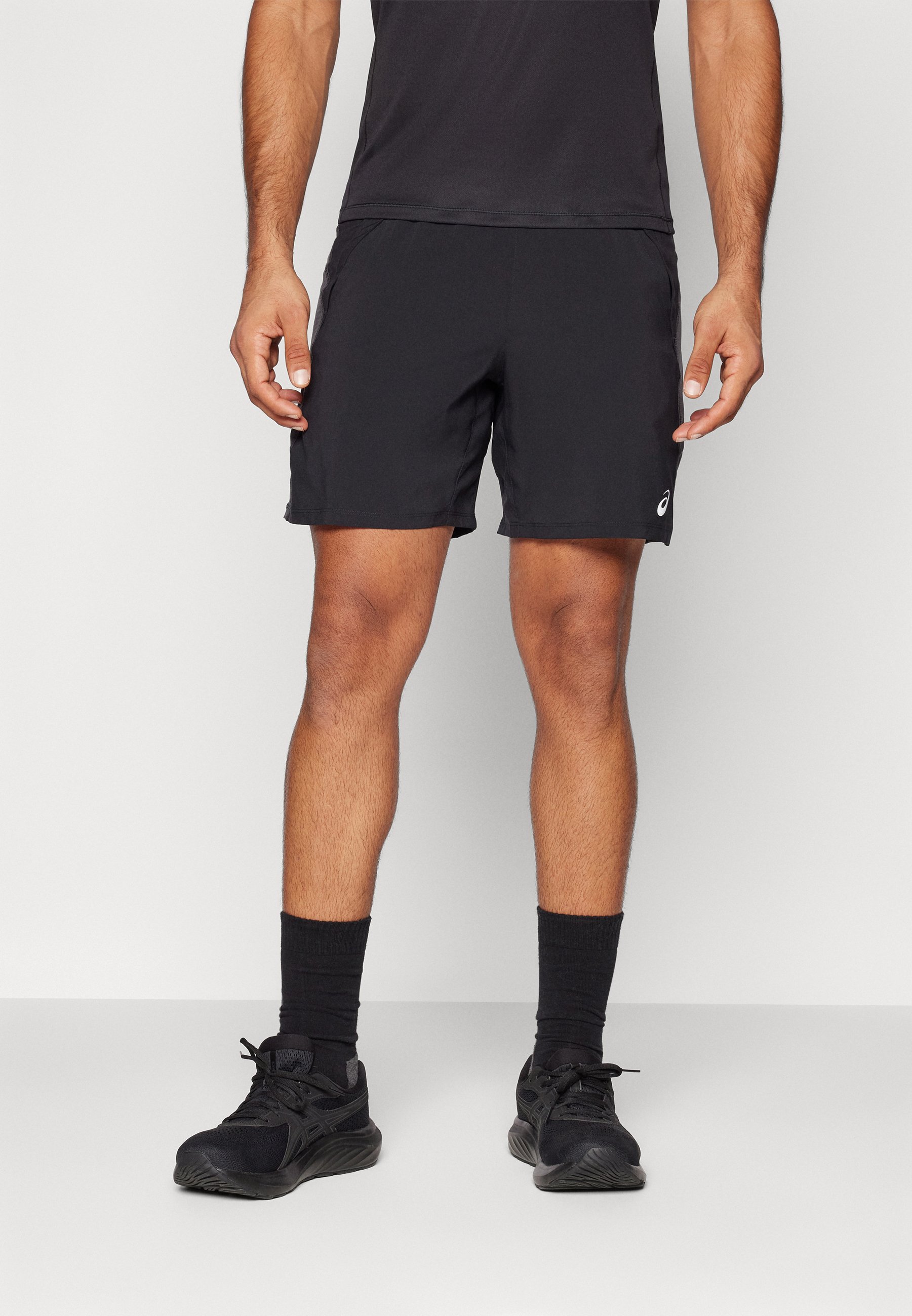 ASICS ROAD SHORT kurze Sporthose performance black graphite grey schwarz Zalando