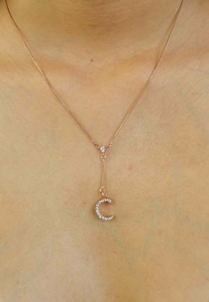 Bombay Sunset INITIAL ALPHABET LETTER T - Collier - rose gold-coloured ...
