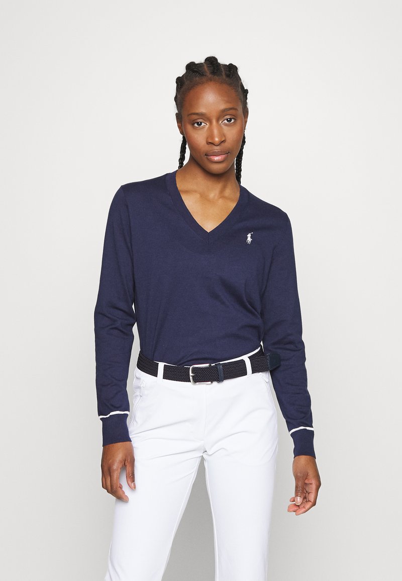 Polo Ralph Lauren Golf COTTON-BLEND V-NECK SWEATER - Jumper - french ...