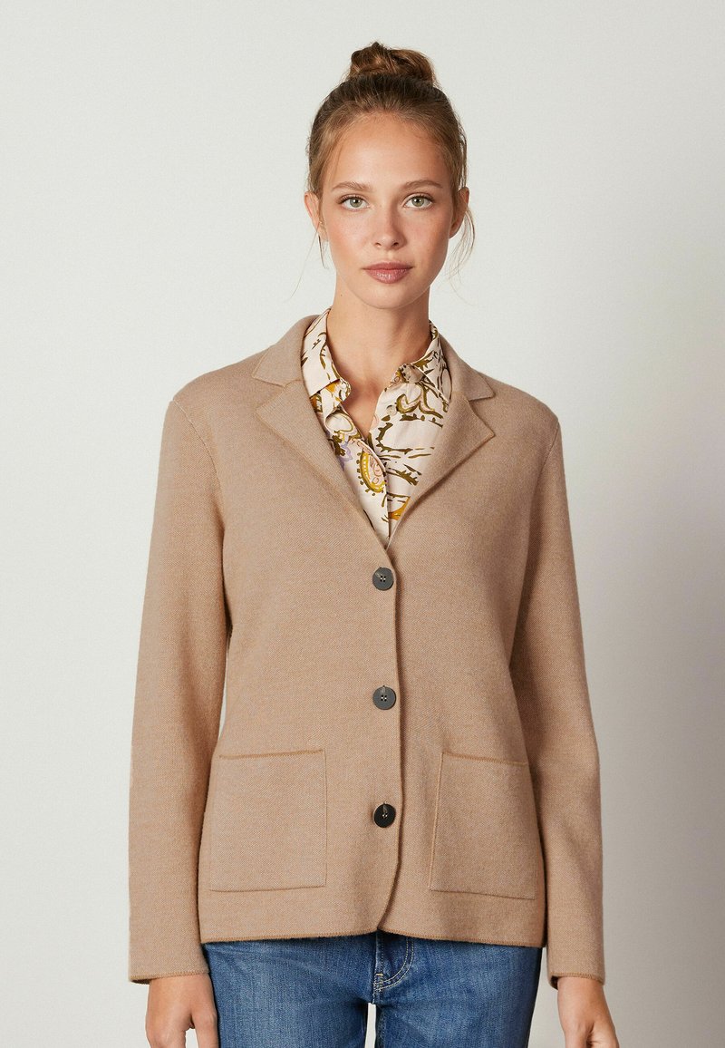 Falconeri TWEED EN LAINE - Blazer - rhum/cognac - Zalando.ch