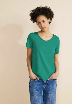 Street One T-Shirt basic - blau/dunkelblau meliert - Zalando.de