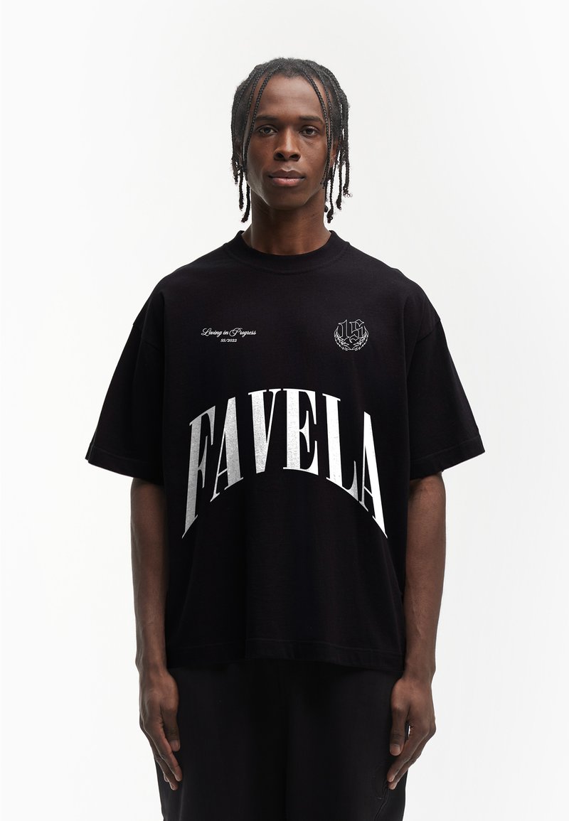 FAVELA LIVING - T-shirts med print - black/svart - Zalando.no