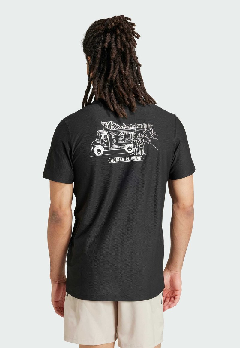 adidas Performance ICE CREAM GRAPHIC - Triko s potiskem - black/černá ...