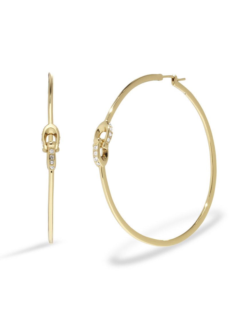 COACH SIGNATURE HOOP - Ohrringe - gold-coloured/goldfarben - Zalando