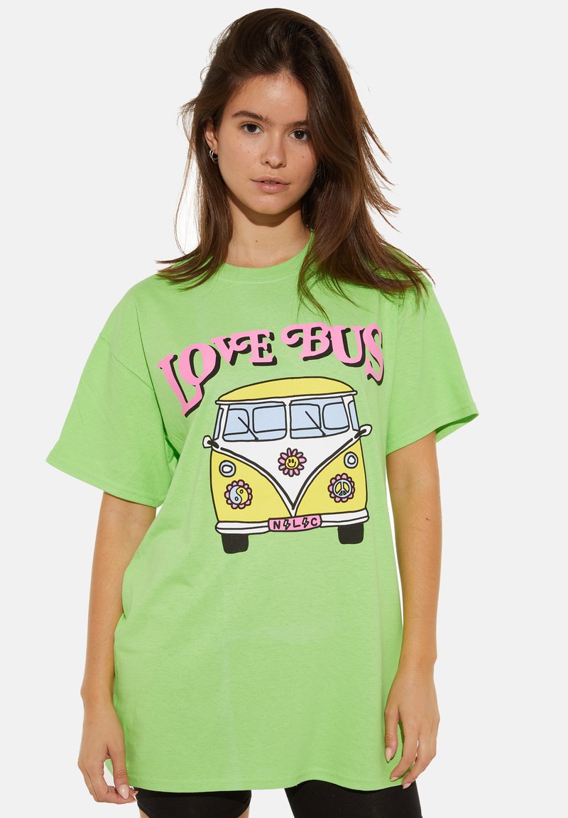 New Love Club LOVE BUS LIME - T-Shirt print - lime/grün - Zalando.de