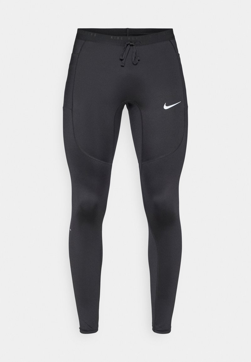 Nike Performance STRIDE - Leggings - black/reflective silver-coloured ...