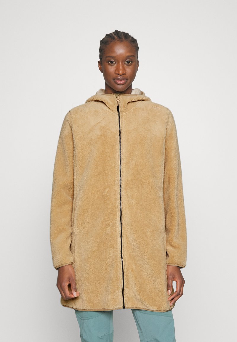 CMP WOMAN FIX HOOD - Fleecejacke - sesamo/beige - Zalando.de
