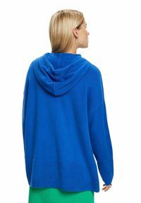 Esprit LONG HOODY - Strickpullover - bright blue/blau - Zalando.de