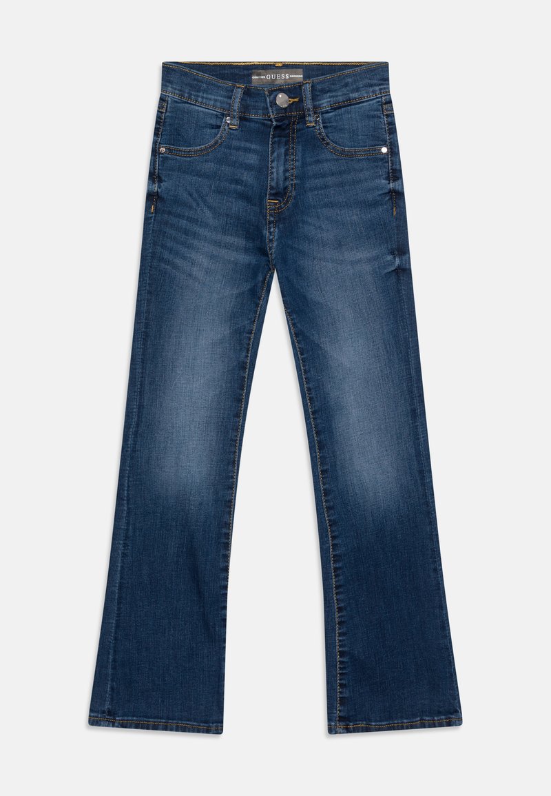 Guess JUNIOR FLARE FIT PANTS - Flared Jeans - blue denim - Zalando.co.uk