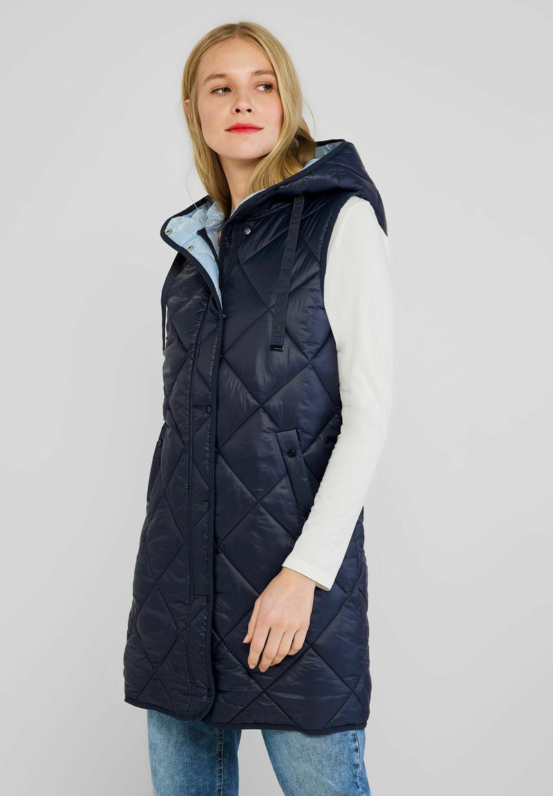 Street One MIT STEPPUNG - Waistcoat - rich blue/blue - Zalando