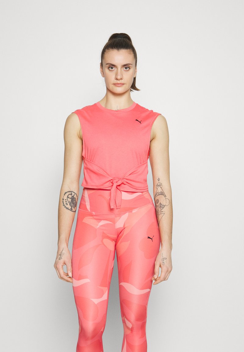 Puma STUDIO SKIMMER TEE - Bluză sport - loveable/roz - Zalando.ro