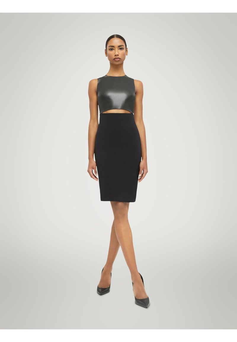 Wolford FAUX LEATHER - Robe de jour - black/noir - ZALANDO.FR