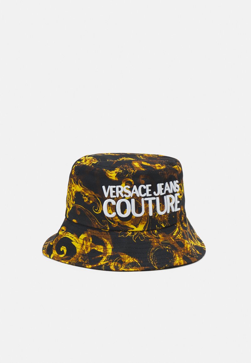 Versace Jeans Couture BUCKET HAT UNISEX - Hat - black/gold/black ...