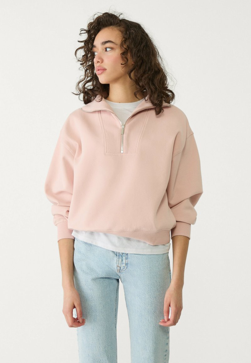 Stradivarius NECK - Sweatshirt - light pink/lys pink - Zalando.dk