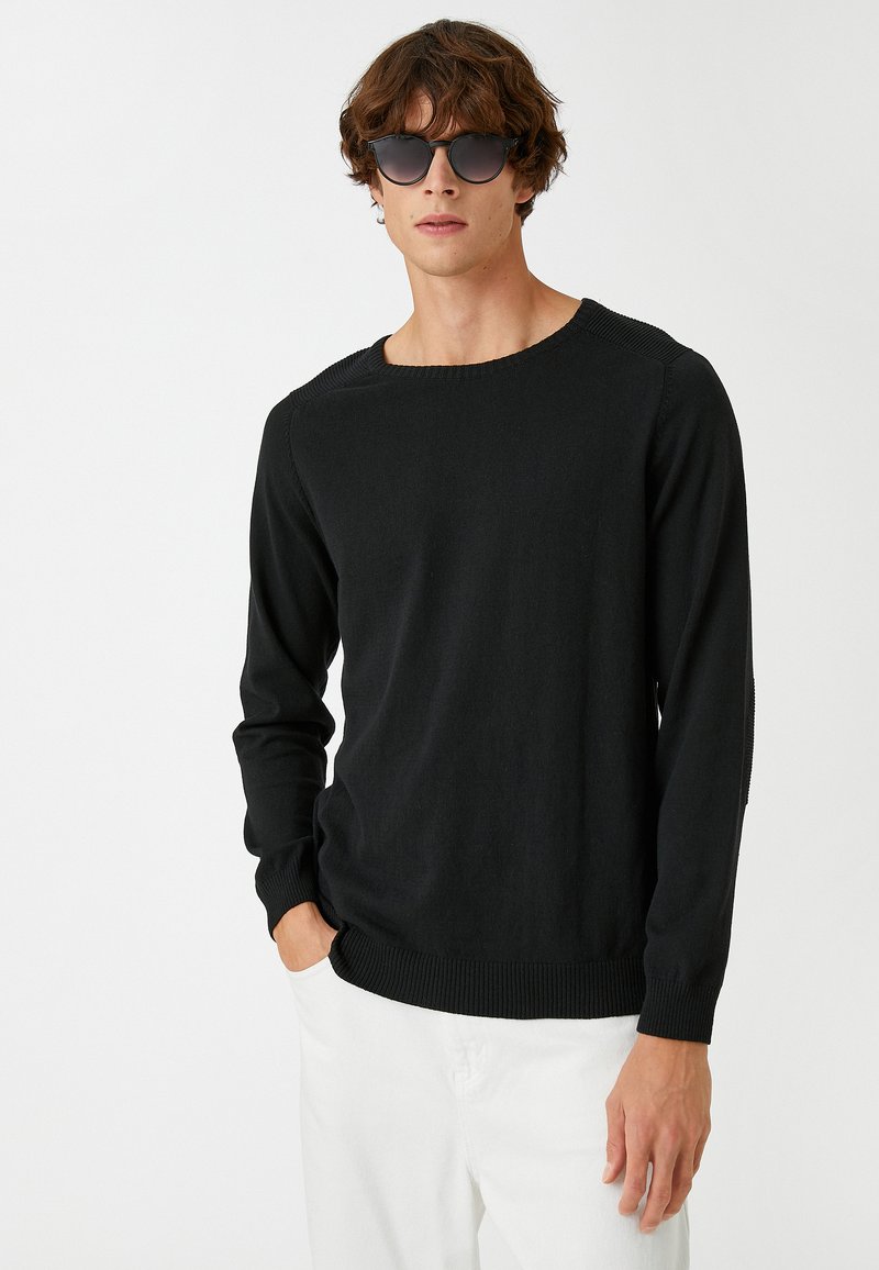 Koton BASIC CREW NECK - Jumper - black - Zalando.de