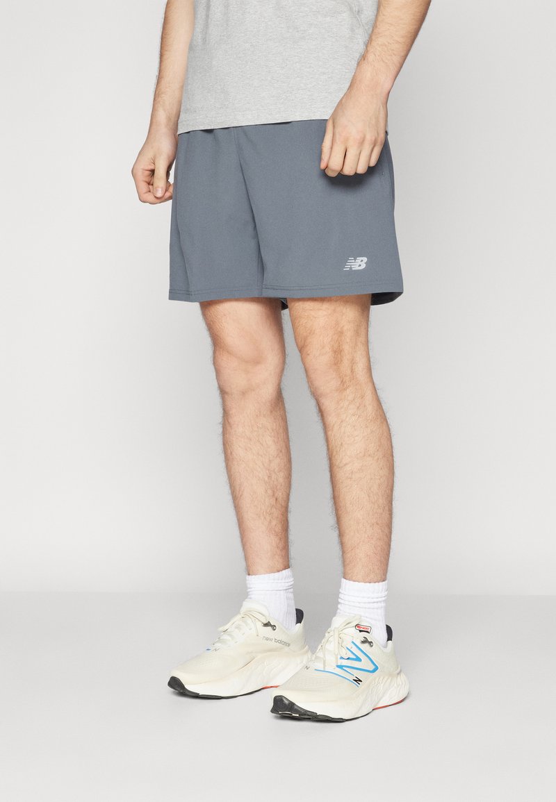 New Balance ESSENTIALS SHORT - Sports shorts - graphite/black - Zalando ...