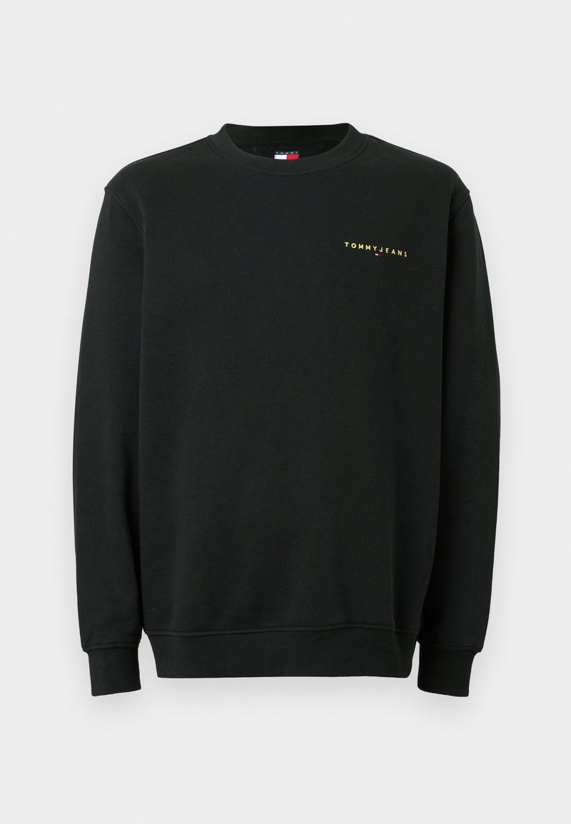 Tommy Jeans LINEAR CREW - Sweatshirt - black/schwarz - Zalando