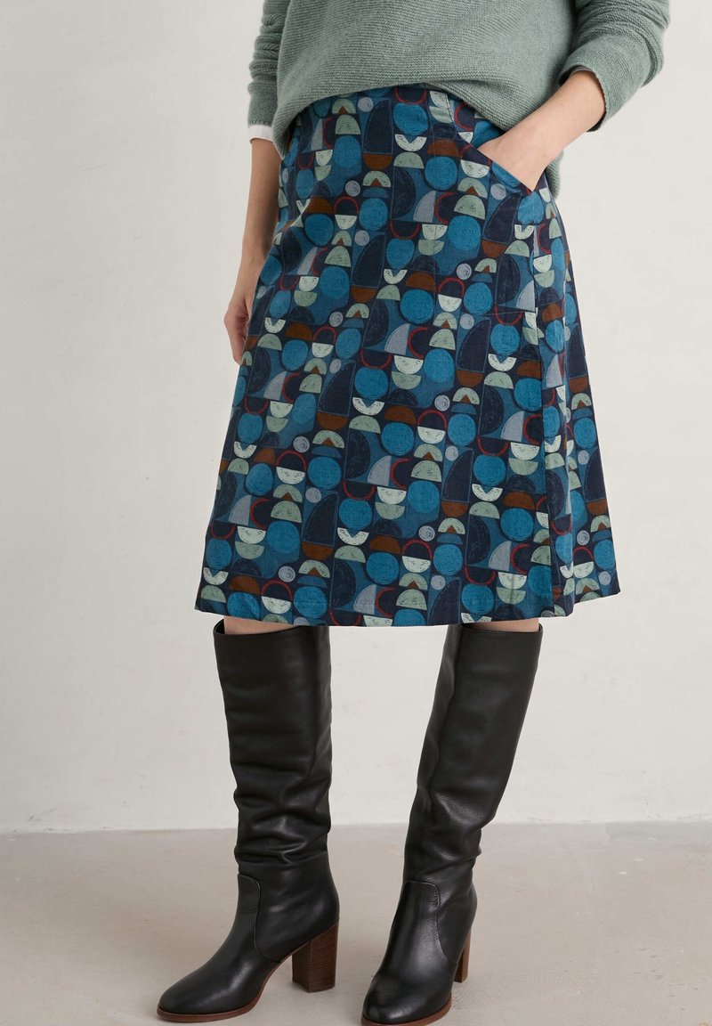 Seasalt Cornwall Gonna a campana - dark blue/blu scuro - (Second hand ...