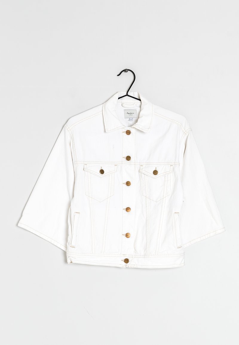 Pepe Jeans Kurtka jeansowa/biały - (Pre-owned) - Zalando.pl
