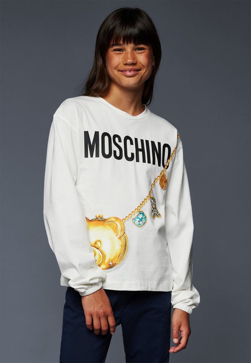 MOSCHINO Long sleeved top - cloud/off-white - Zalando