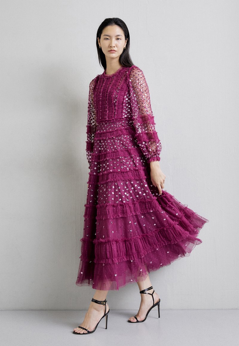 Needle & Thread DOT SHIMMER ANKLE GOWN - Occasion wear - plum/purple ...