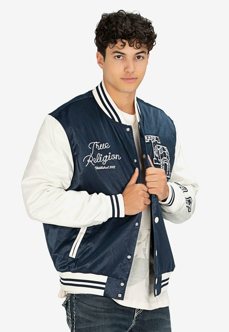 True Religion GOOD LIFE SOUVENIR - Bomber Jacket - dress blue/blue ...