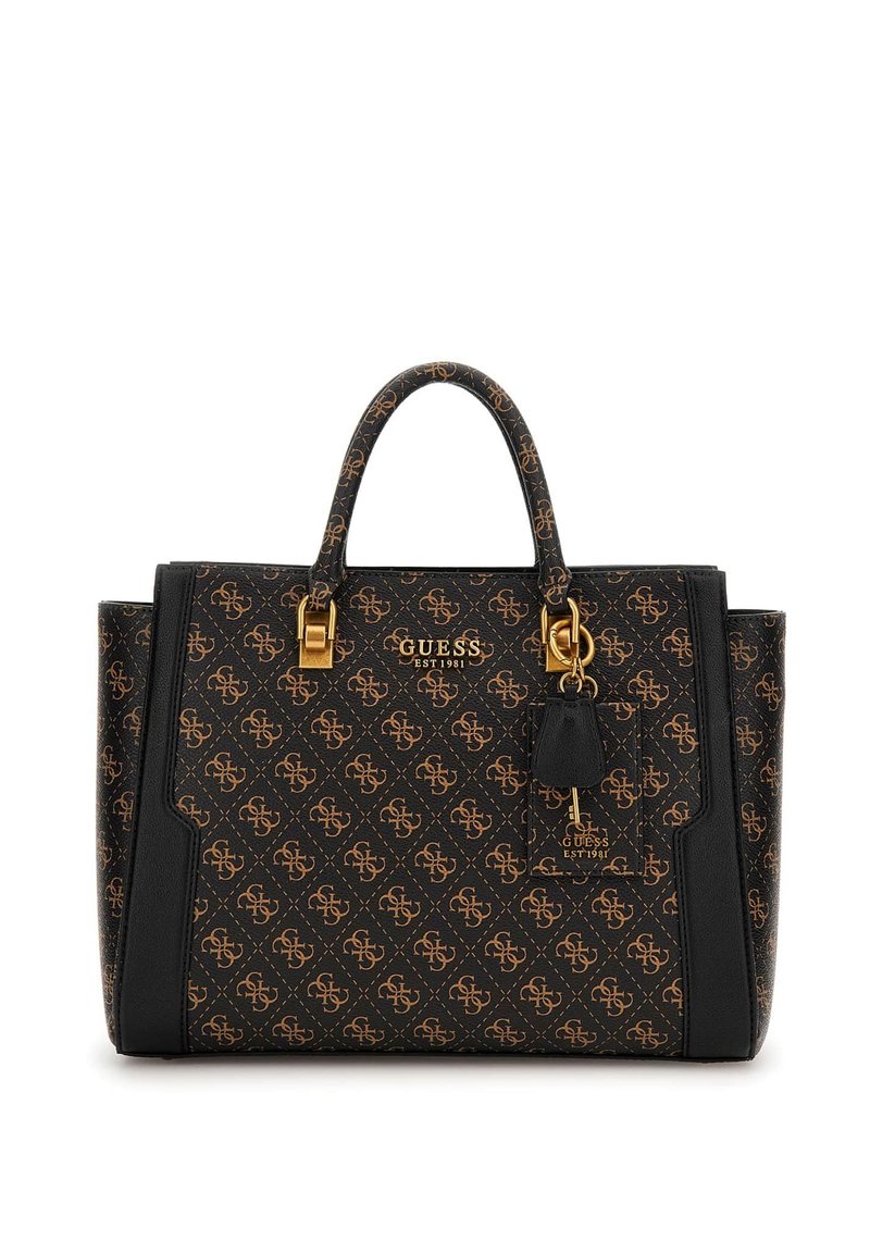 Guess HENKEL AJIONA MIT 4G-LOGO - Handtasche - mehrfarbig braun/braun ...