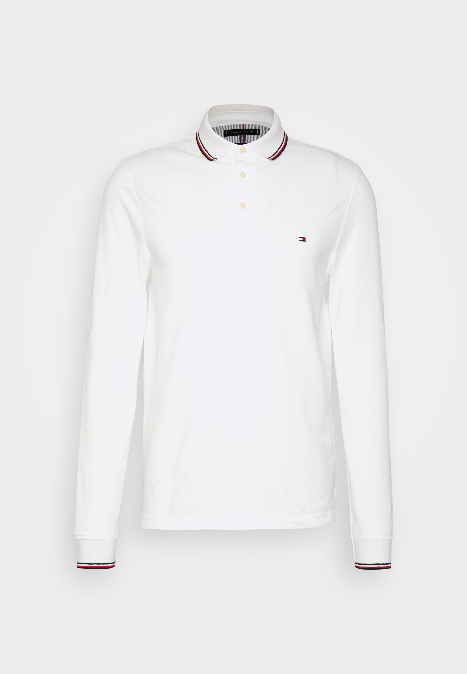 Tommy hilfiger white long sleeve polo store