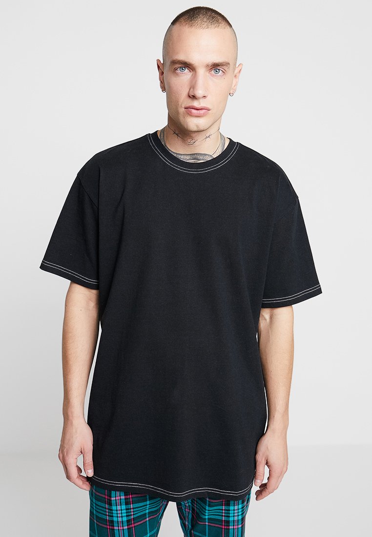 Urban Classics HEAVY OVERSIZED CONTRAST STITCH TEE - Basic T-shirt ...