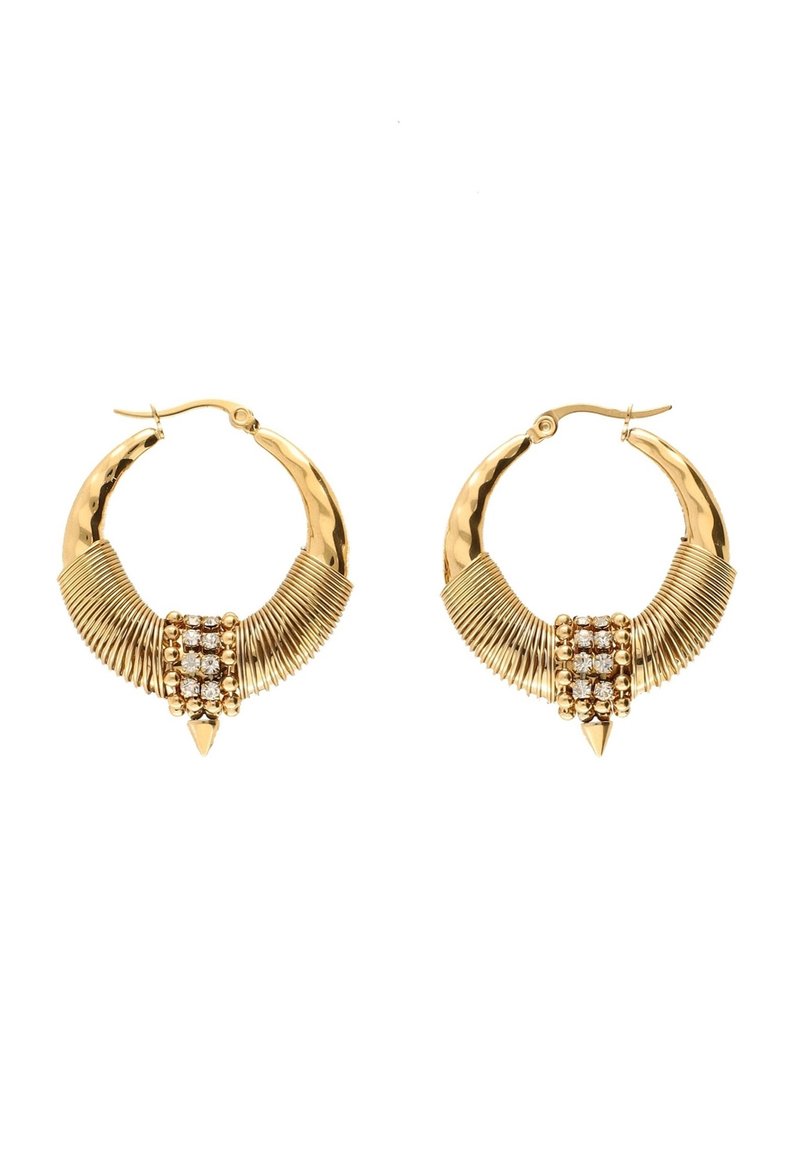 My Jewellery CHUNKY WITH RHINESTONES - Ohrringe - gold coloured ...