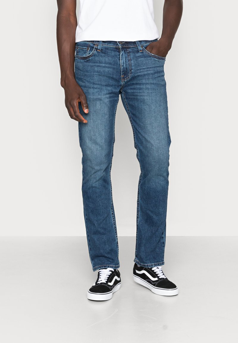 Hollister Co Straight Leg Jeans Bright Darkdonkerblauw Zalandonl