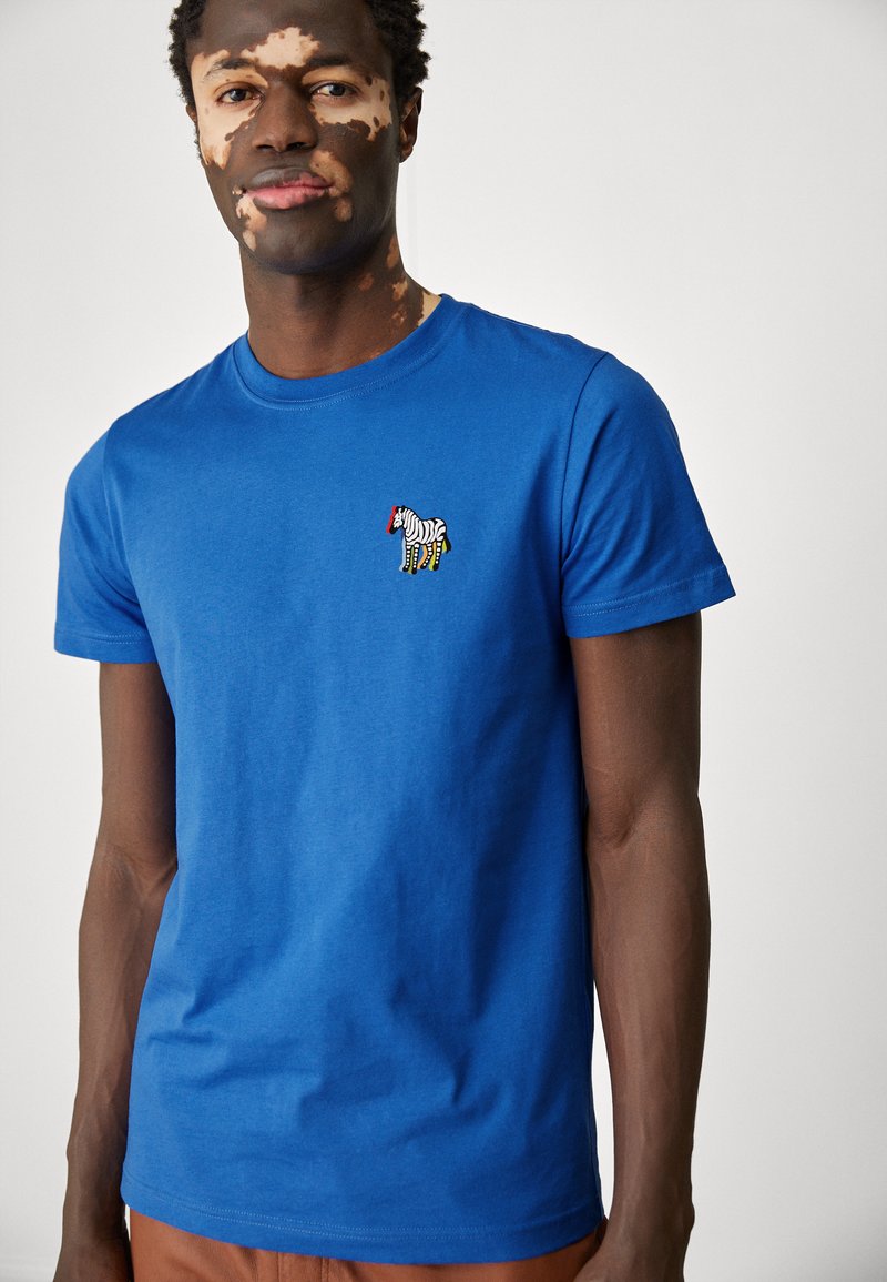 PS Paul Smith SLIM FIT ZEBRA - Basic T-shirt - blue - Zalando.ie