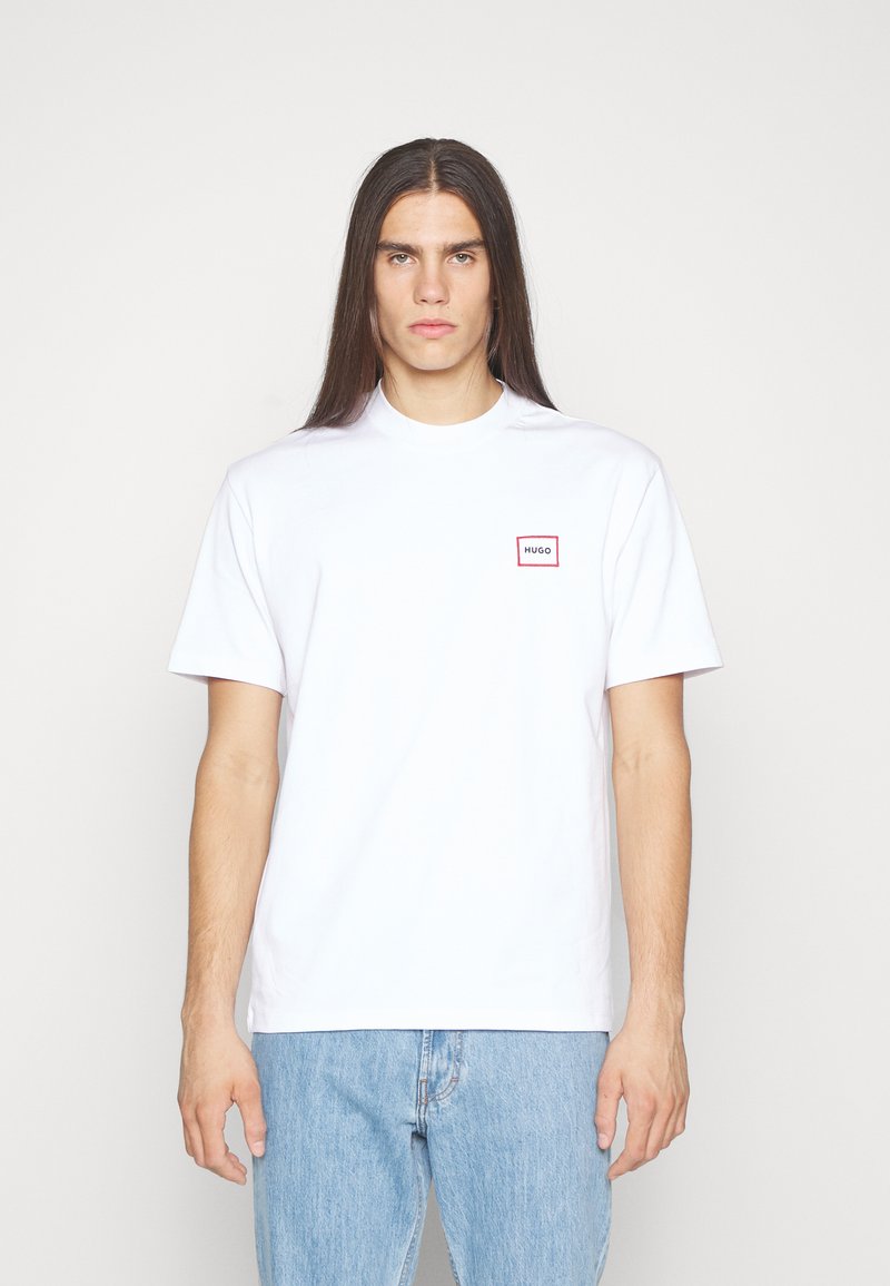 HUGO DOSMOS - Basic T-shirt - white - Zalando.co.uk