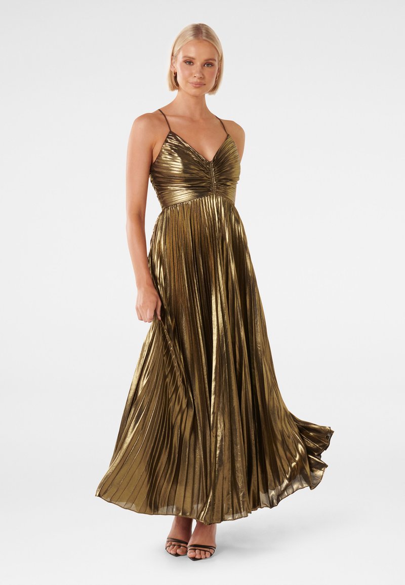 Forever New GABRIELLA PLEATED - Robe de soirée - gold/doré - ZALANDO