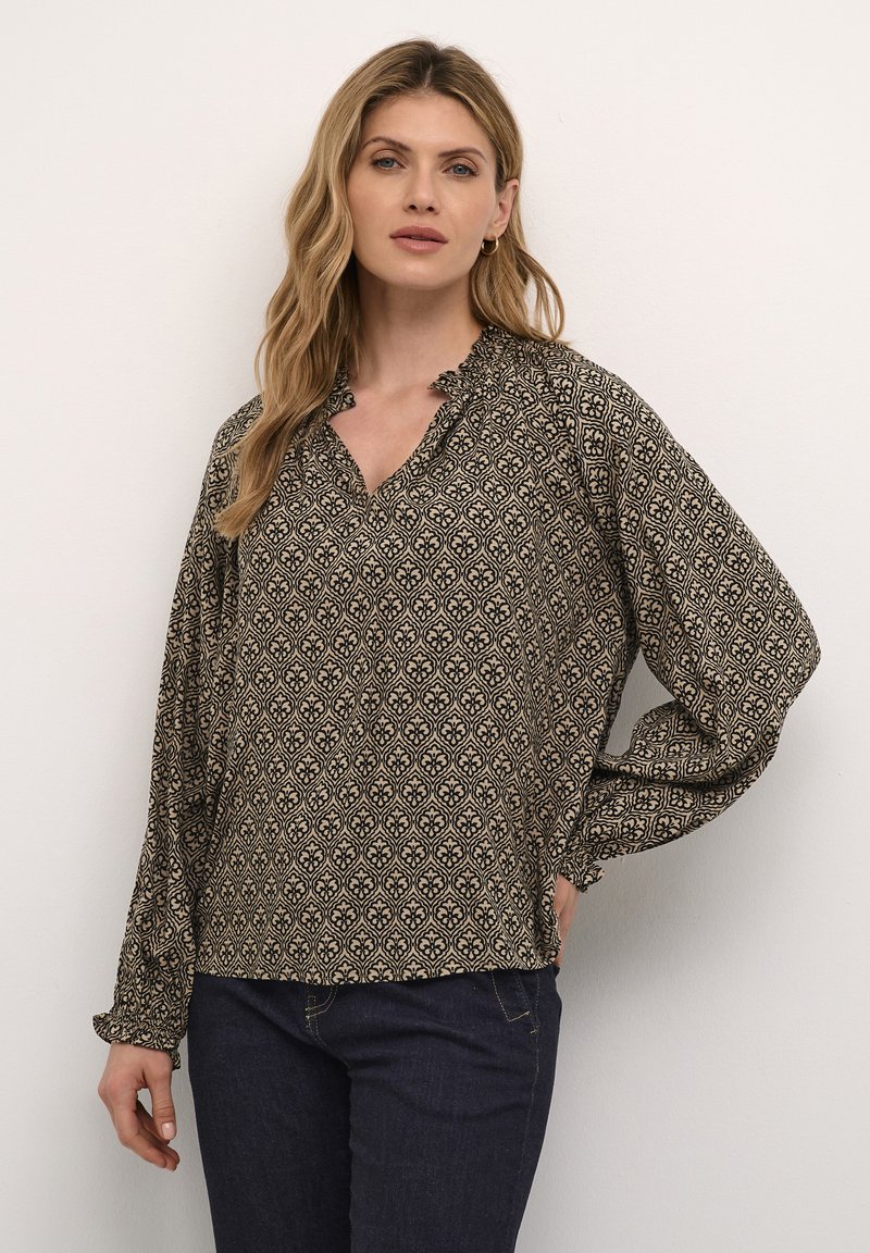 Culture SAFI BELLO - Bluse - sand graphic/sand - Zalando.ch