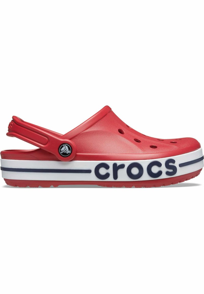 Crocs BAYABAND CLOG - Clogs - pepper navy/mottled red - Zalando