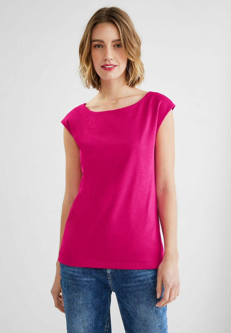 Street One IN UNIFARBE - T-Shirt basic - pink - Zalando.de