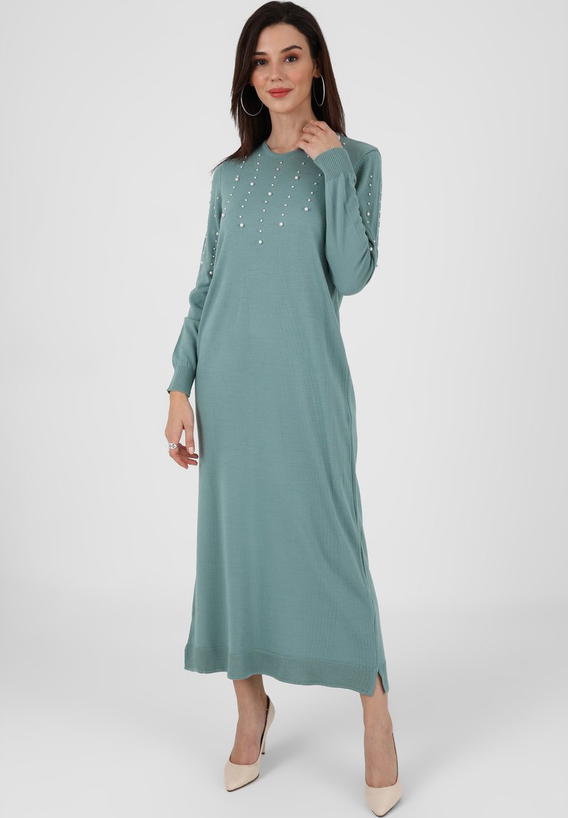 Modanisa CREW NECK TAVIN - Robe longue - green/vert - ZALANDO.FR