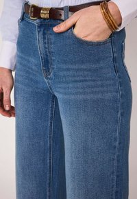 Maison 123 ROMA TRESSE CROP - Jean droit - stone used/stone - ZALANDO.FR