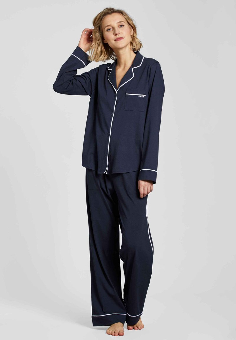 DKNY Intimates NEW SIGNATURE - Pyjama set - navy/blue - Zalando.co.uk
